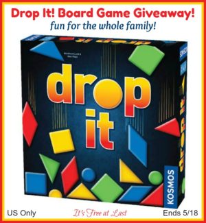 Drop It! Board Game Giveaway! - It's Free At Last